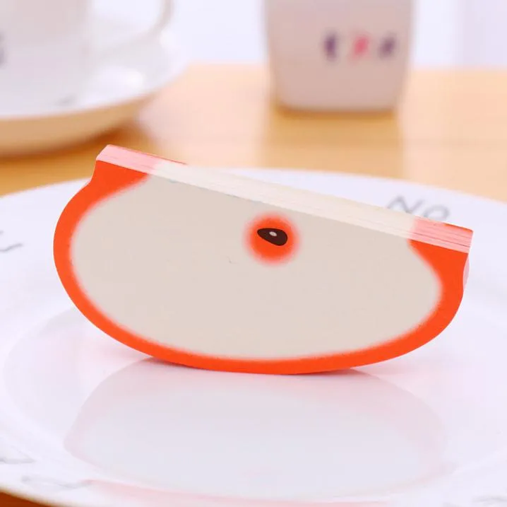 Fruit Shape Sticky Notes Cute Apple, Lemon, Pear, Strawberry Memo Pads ...