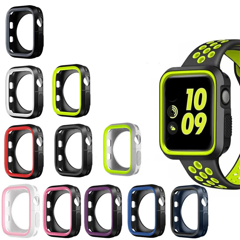 DHgate.com:Vibrant Silicone Sports Case for Apple Watch - Soft ...