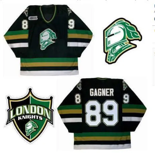 Mens London Knights Hockey Jersey, Número De Nombre Personalizado ...