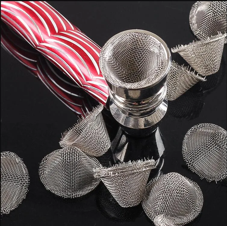 2023 Smoking Pipes Dry Pipe Metal Filter V Shaped Mesh Pipe Accessories ...
