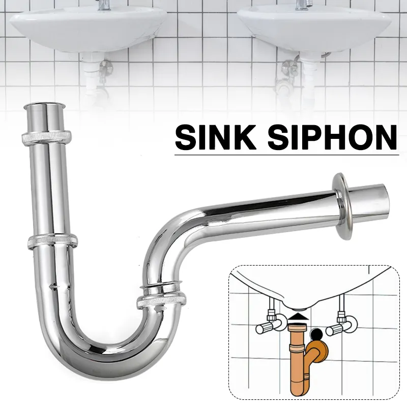 High Quality Stainless Steel Kitchen/Bathroom Sink Drain Pipe: Chrome ...