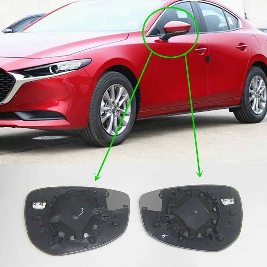 Car accessories 69-1G7 body door side mirror glass with heater for ...