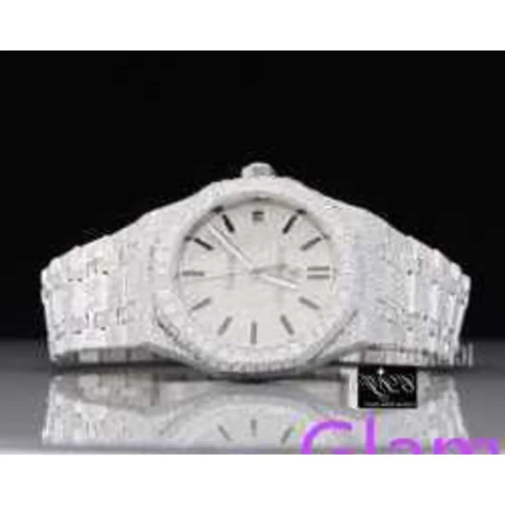 Luxury Iced Out Watch: Premium Quality Moissanite Diamond Mens Hip Hop ...