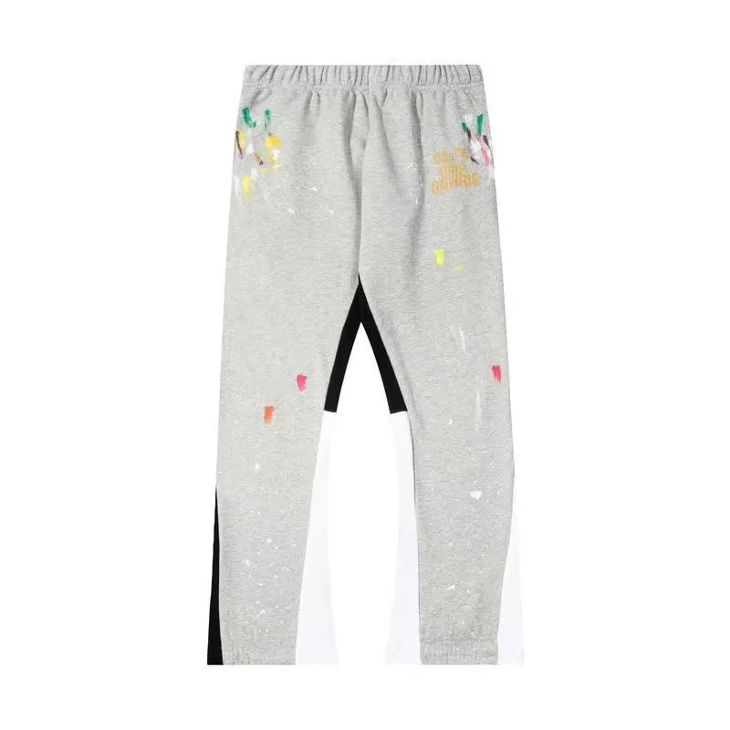 Distressed Flare Joggers: Men's Designer Sweatpants - Ripped Streetwear ...