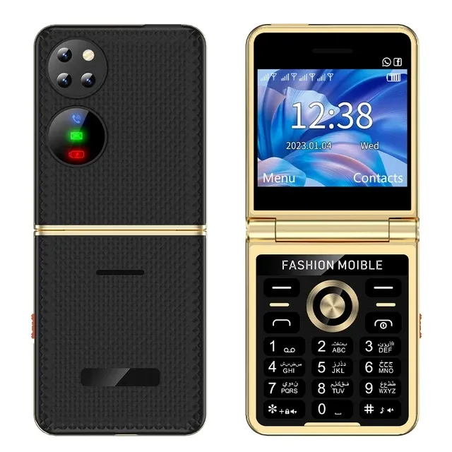 Unlocked Foldable Flip Alcatel Flip Phone With 4 Sim Card, GSM ...