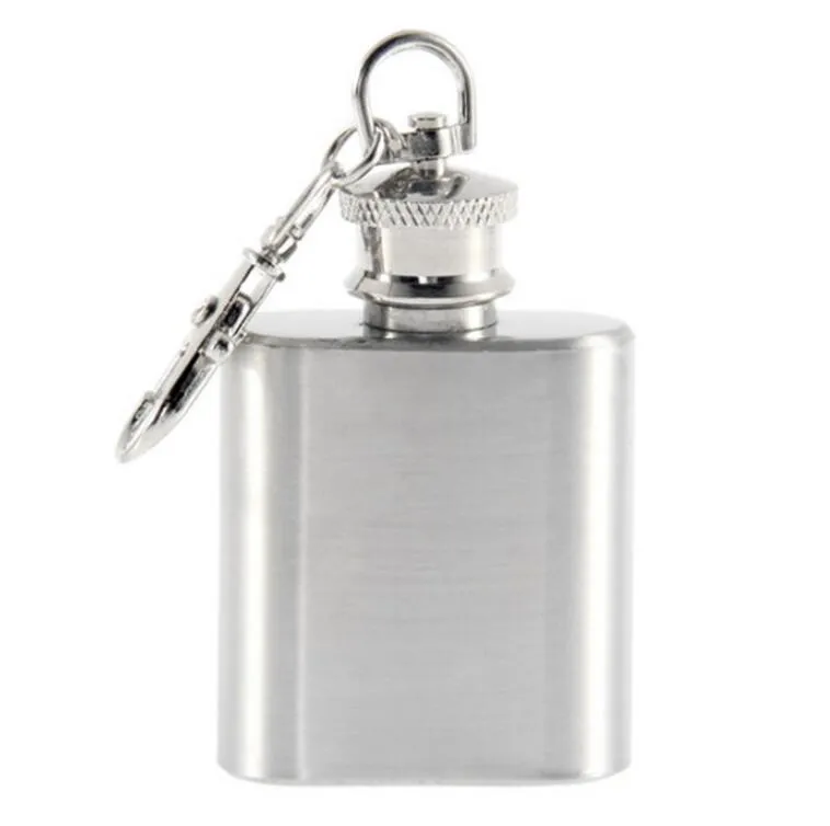 Mini Liquor Flask - 1oz Portable Stainless Steel Alcohol Bottle, Pocket ...