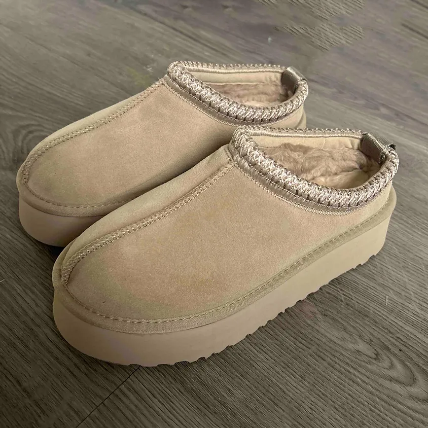 Tazz Tasman Tazzette Slippers Chestnut Fur Slides DISQUETE Sheepskin ...