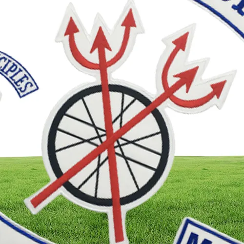 Full Back Large Size Devils Scipples Set Motorcycle Biker Iron On Sew ...