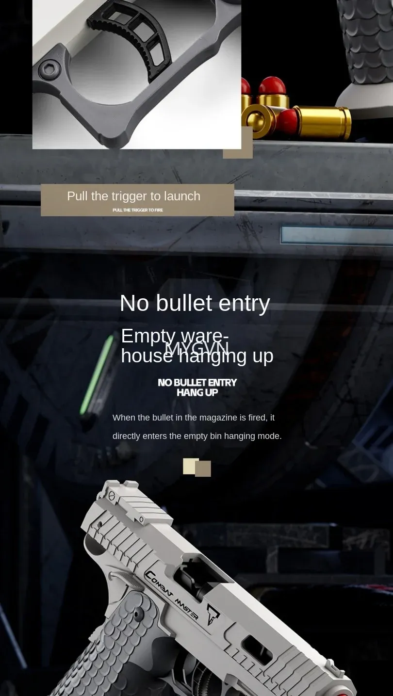 Shell Ejecting Toy Gun: Combat Master 2011 Mechanical Burst Soft Bullet ...