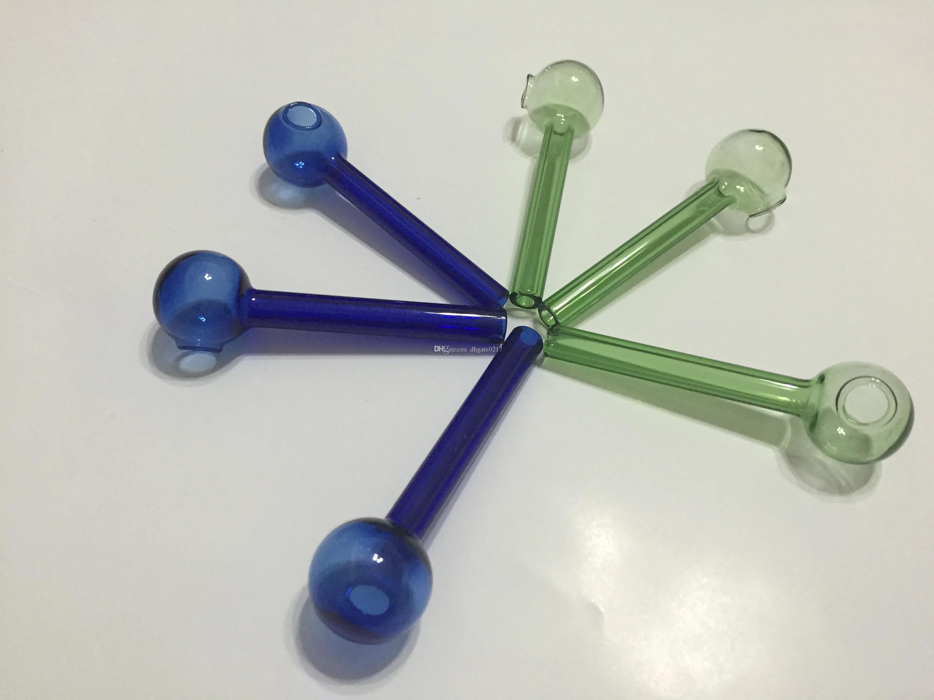 7CM Large Bubbler Glass Oil Burner Glass Tube Pipe Nail Glass Oil Pipe Thick Pyrex Hand Smoking ...