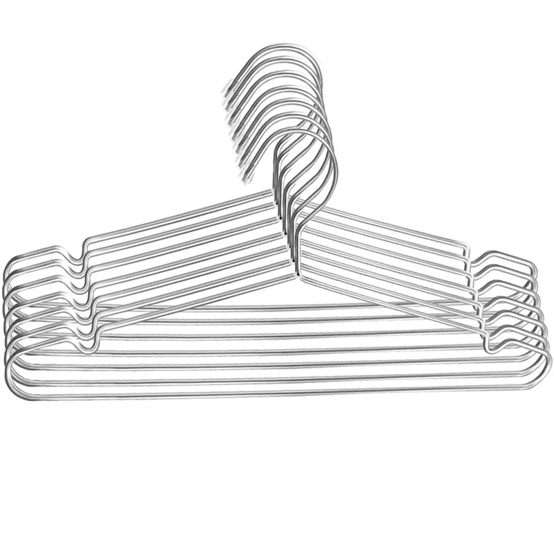 Heavy-Duty Stainless Steel Clothes Hangers - 50cm Metal Wire Coat ...