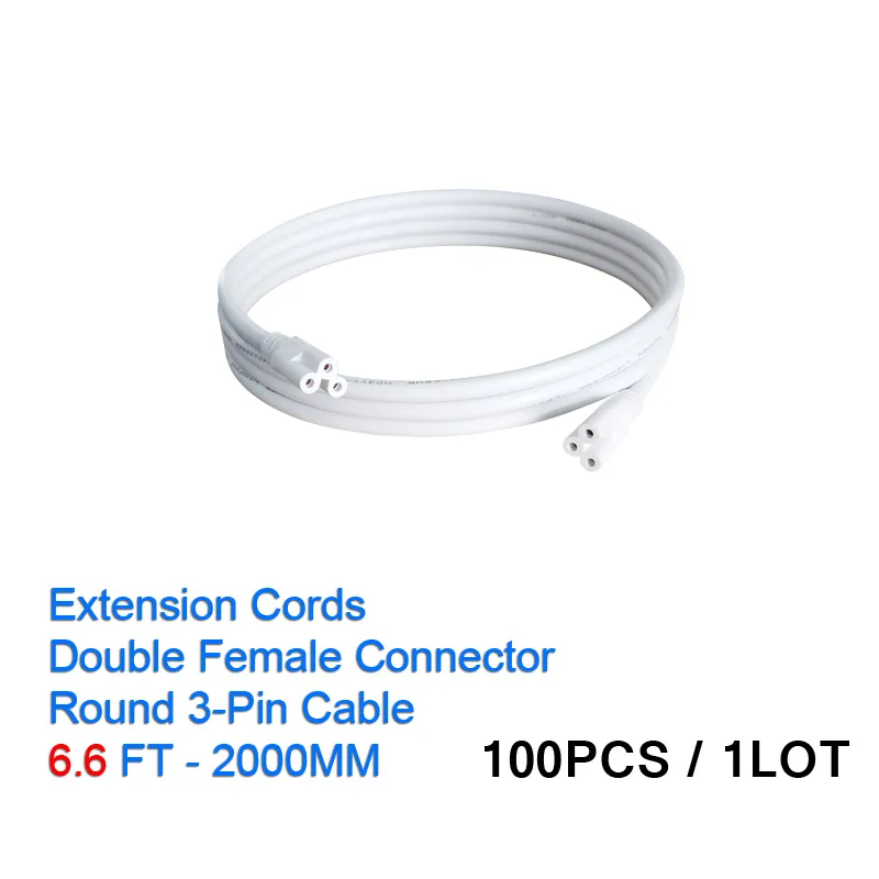 Switch US Plug 6ft T5 T8 LED Tubes Wire Switch Connector With ON OFF ...