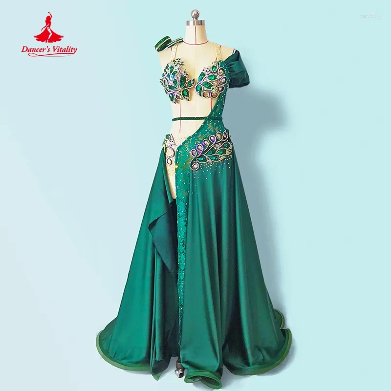 DHgate.com:Belly Dance Costume Set for Women: Rhinestones Decor One ...