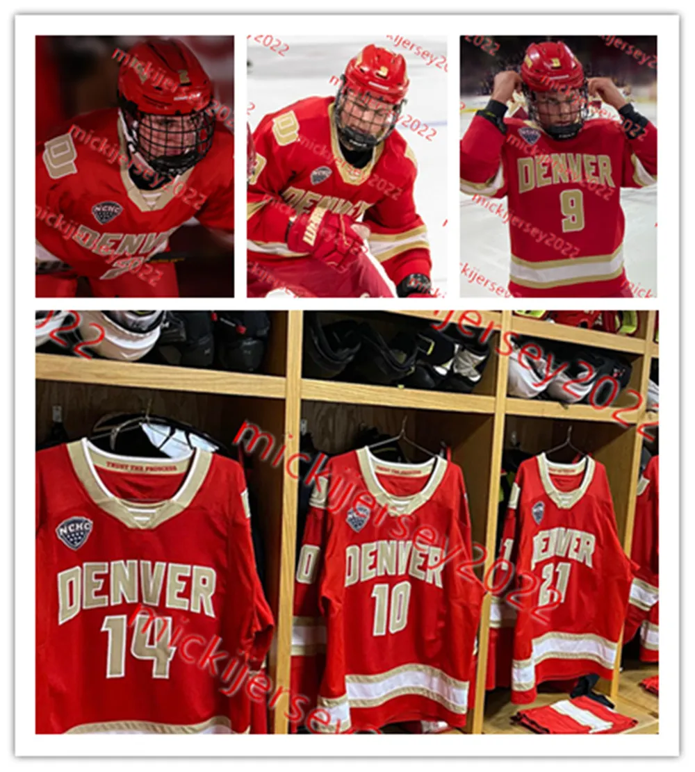 Mike Benning Carter Mazur Denver Hockey Jersey Tristan Lemyre Magnus ...