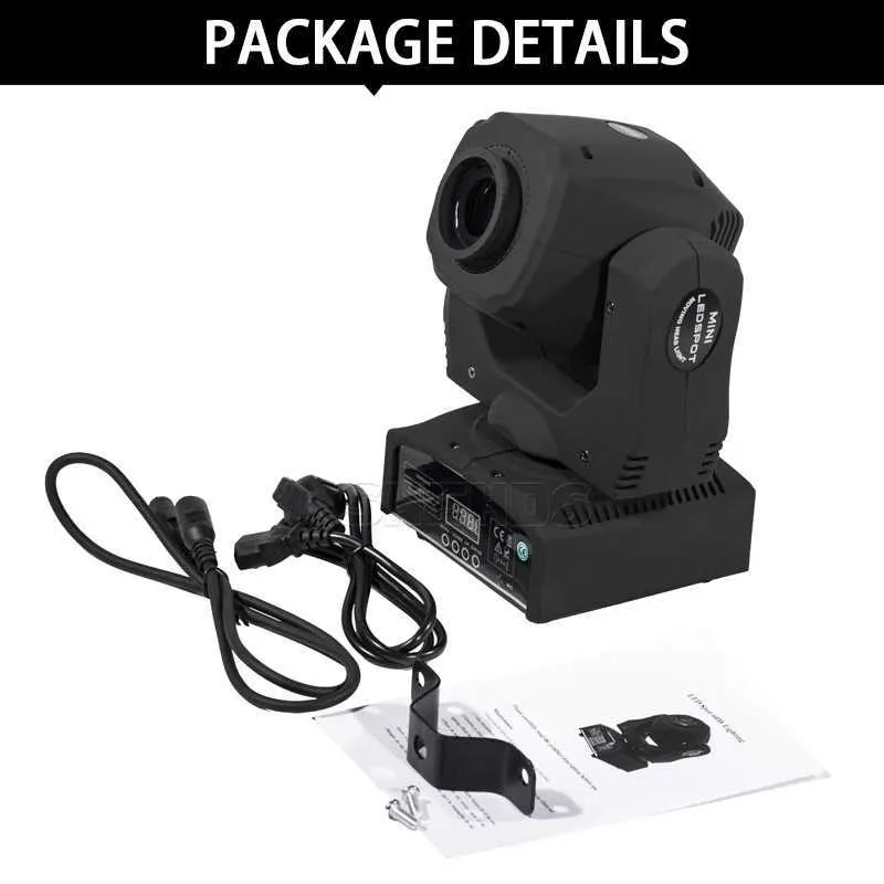 60W LED Moving Head Spot Light - DMX Control, Gobo/Pattern Rotation ...