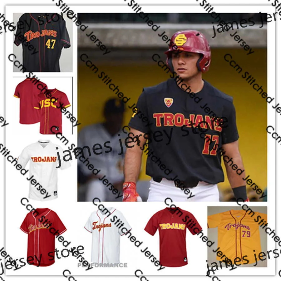 2022 NCAA Custom USC Trojans Baseball Jersey 25 Mark 25 McGwire 21 Mark ...