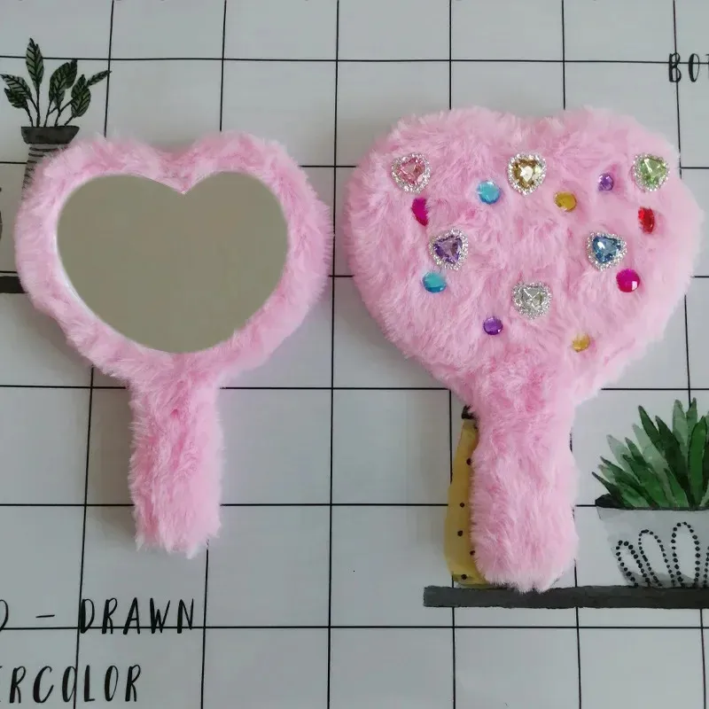 Cute Plush Handheld Mirror: Portable & Compact for Purse - Perfect Gift ...