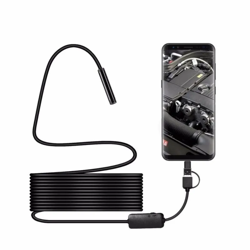 Waterproof 8MM Micro USB Type C Endoscope Borescope Tube Endoscope ...