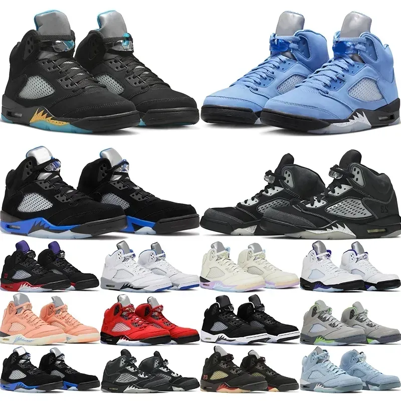 UNC Mens Basketball Shoes 5s Oreo Jumpman 5 Aqua We The Best Sail Blue ...