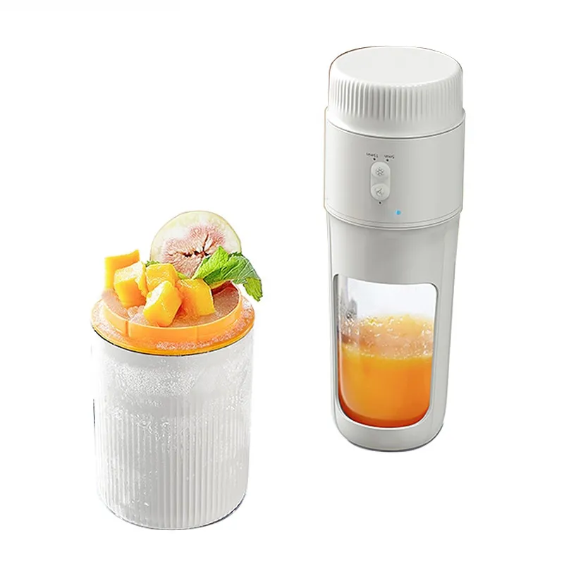 DIY Automatic Fruit Ice Cream Tools Portable 55W USB Rechargeable Fruit ...