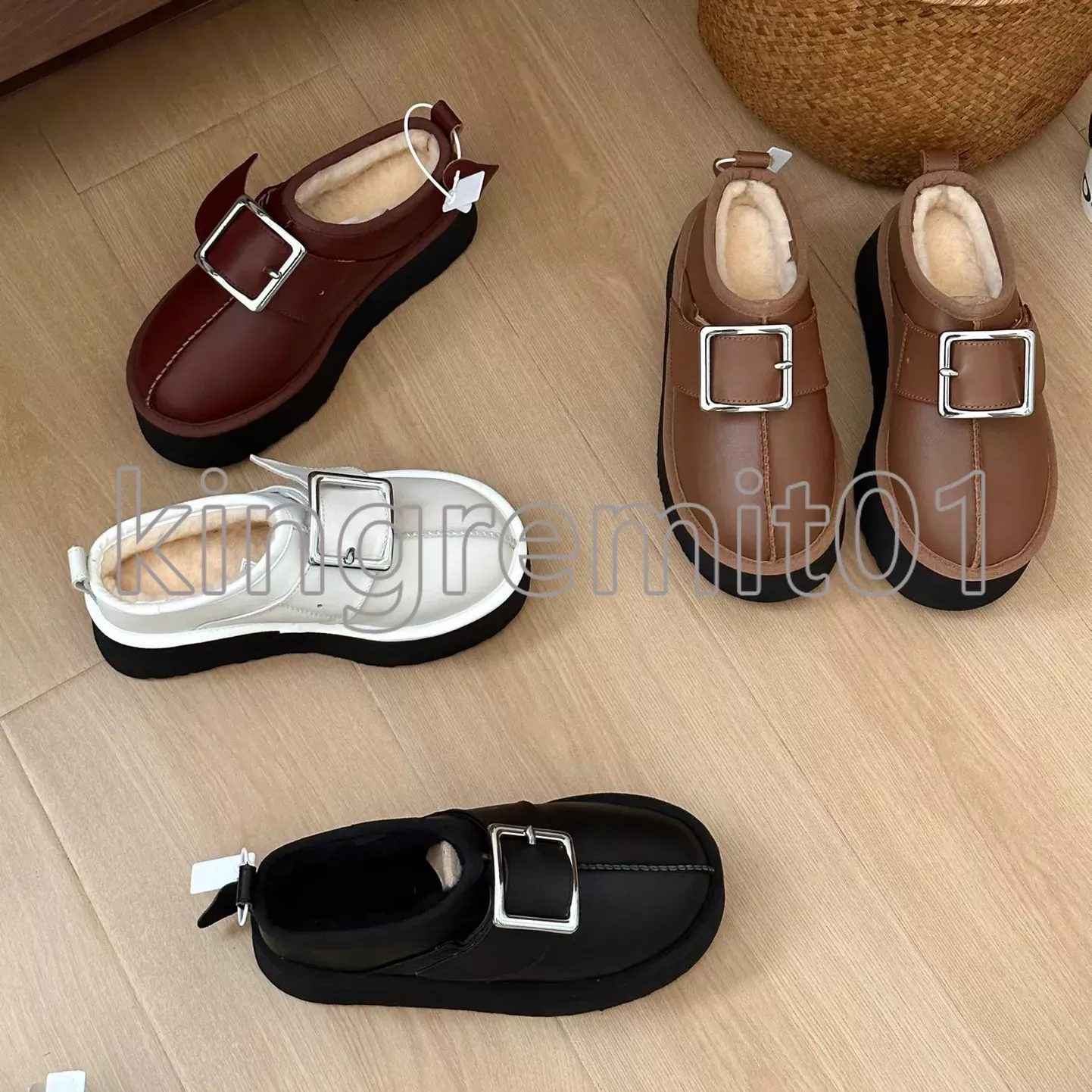 Tazz Mustard Seed Tasman Slippers Ultra Mini Platform Warm Slip On ...