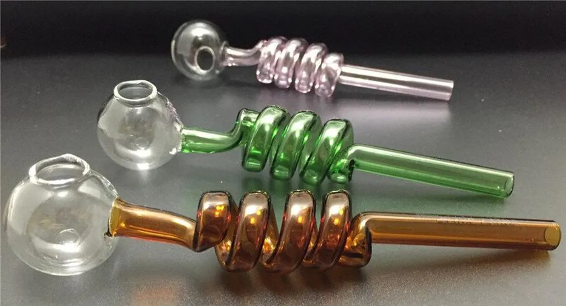 Colorful Glass Pipes Curved Glass Oil Burners Pipes With Different ...