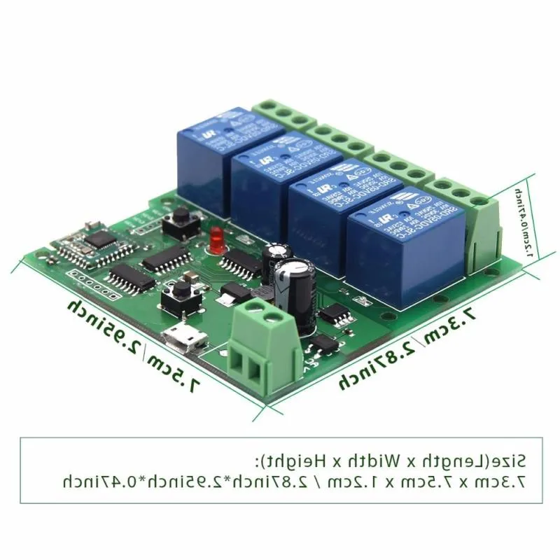 DHgate.com:4-Channel WiFi Switch, 3-Models 4-Relay WIFI Switch, 433Mhz ...