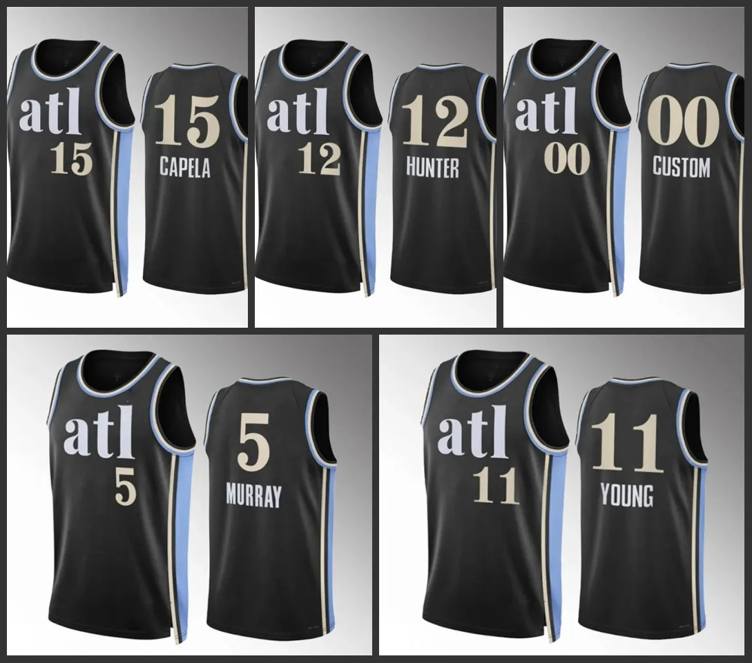 Atlanta''hawks''men Clint Capela De'andre Hunter Trae Young Dejounte ...