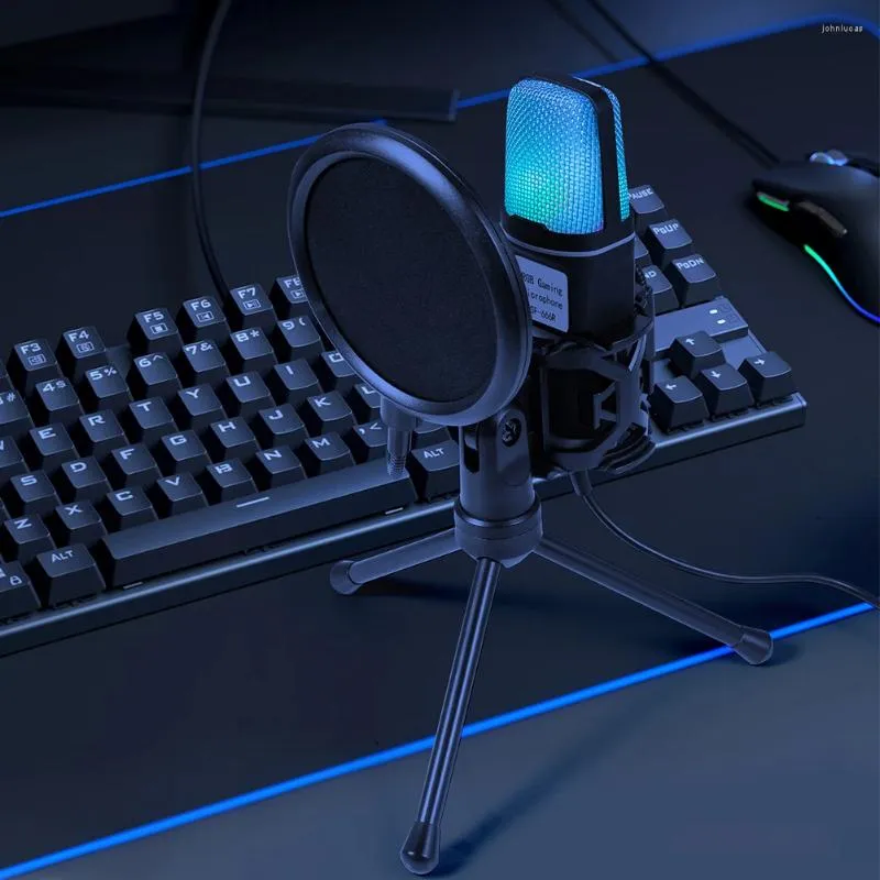 DHgate.com:RGB Condenser Microphone with Tripod Stand, Spray-proof ...