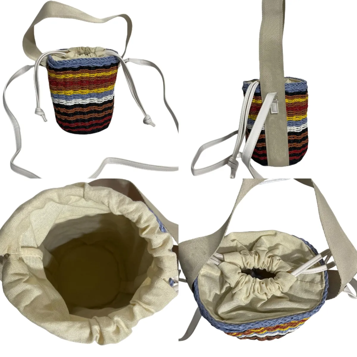 Luxury Drawstring Tote & Crossbody Bag - Designer Ladies Handbag ...