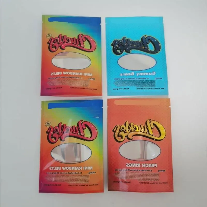 EMPTY CHUCKLES edibles packaging MYLAR BAGS GUMMY BEARS WORMS MINI ...