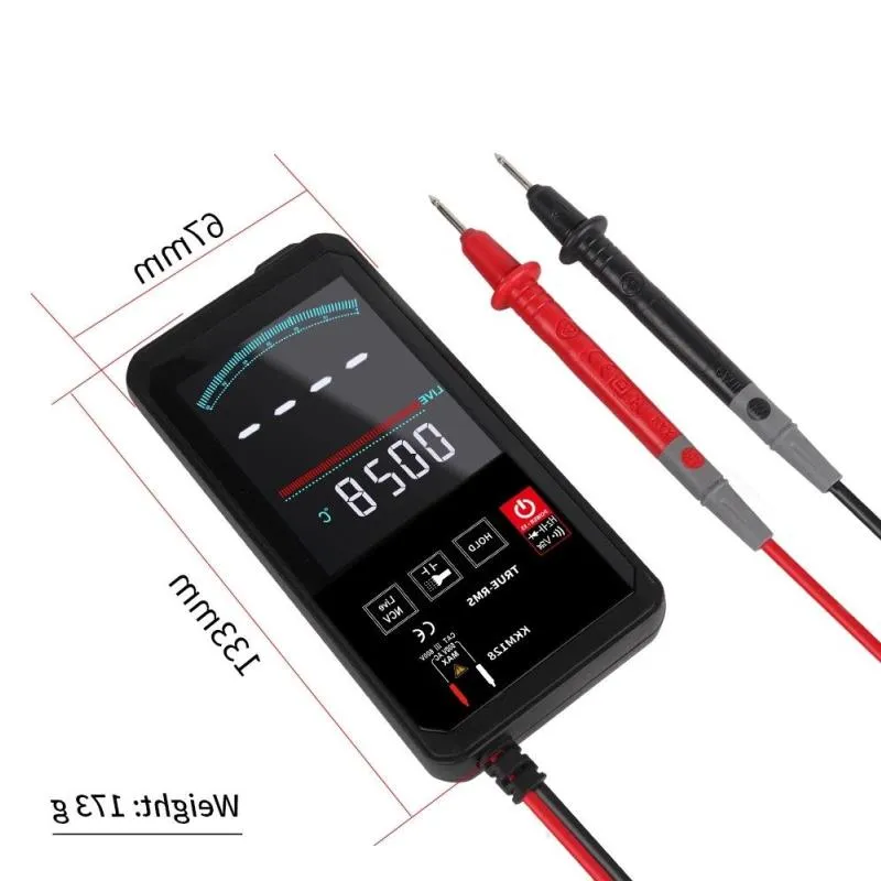 0-750V Digital Multimeter - 4.7 Touch Screen, Slim Pocket Tester ...