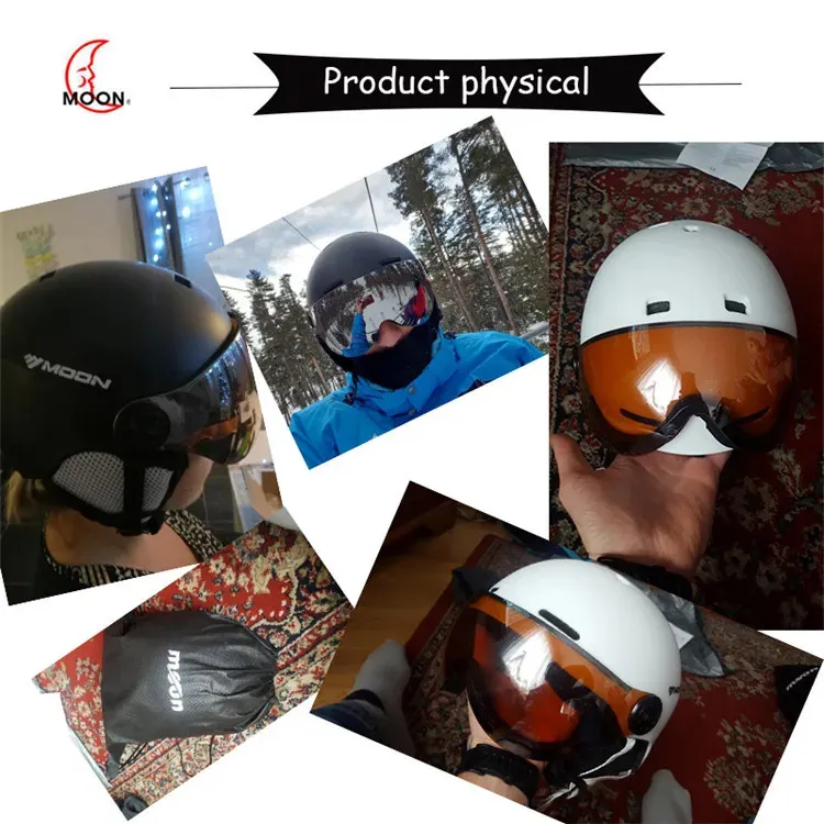 Premium Ski Helmet with Integrated Goggles - Snowboard, Skate, & Ski ...