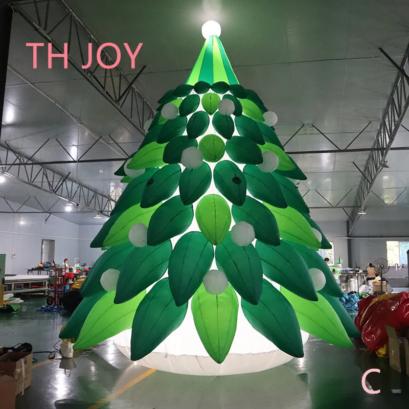 Giant Inflatable Santa Outdoor Activities Christmas Tree, 6m/20ft Tall ...