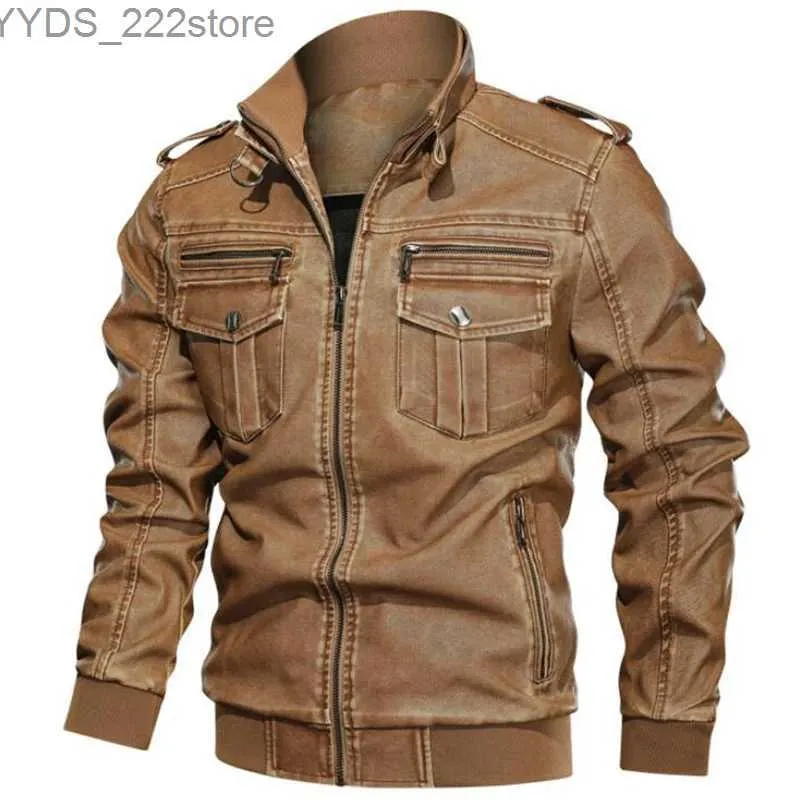 DHgate.com:Men's Faux Leather Jackets, Stylish PU Leather Bomber Jacket ...