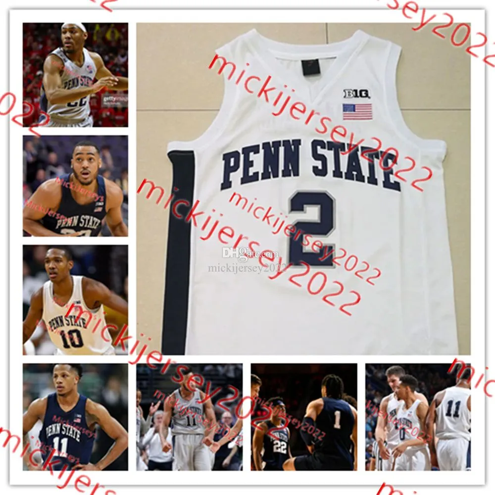 Custom Penn State Nittany Lions Basketball Jersey Polyester, Navy ...
