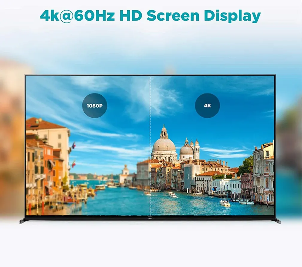 2M 4K 60Hz HDMI Compatible Cable High Speed 2.0 Connection Cable Cord ...