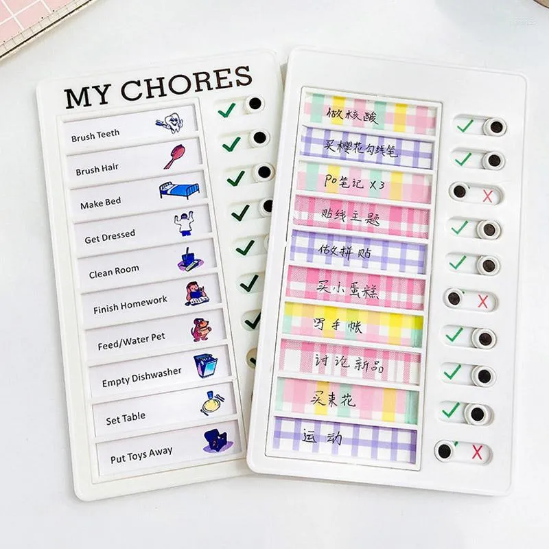 DHgate.com:Reusable Plastic Chore Chart for Kids - Daily Planner Memo ...
