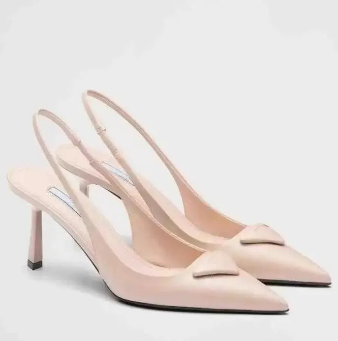 Wholesale Design High Heels Womens Brushed Leather Slingback Sandals ...