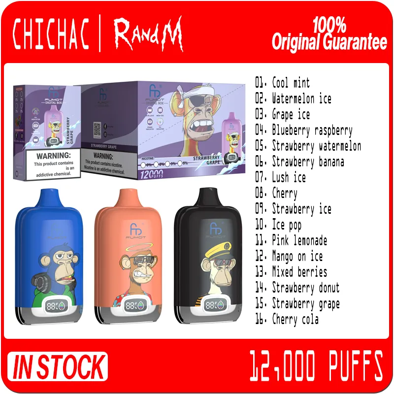 RandM Digital Box Puff 12K 12000 Puffs Fumot Kit Inicial De Cigarros ... RandM Digital Box Puff 12K 12000 Puffs Fumot Kit Inicial De Cigarros ...