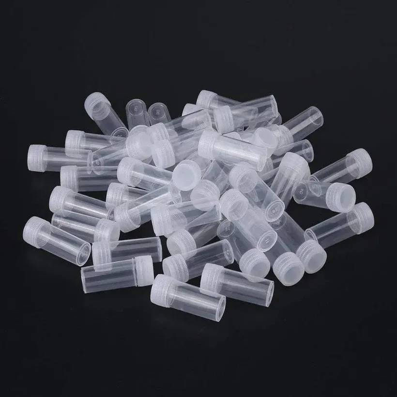 Small Plastic Bottles With Caps 5ml Sample Containers For Pills ...