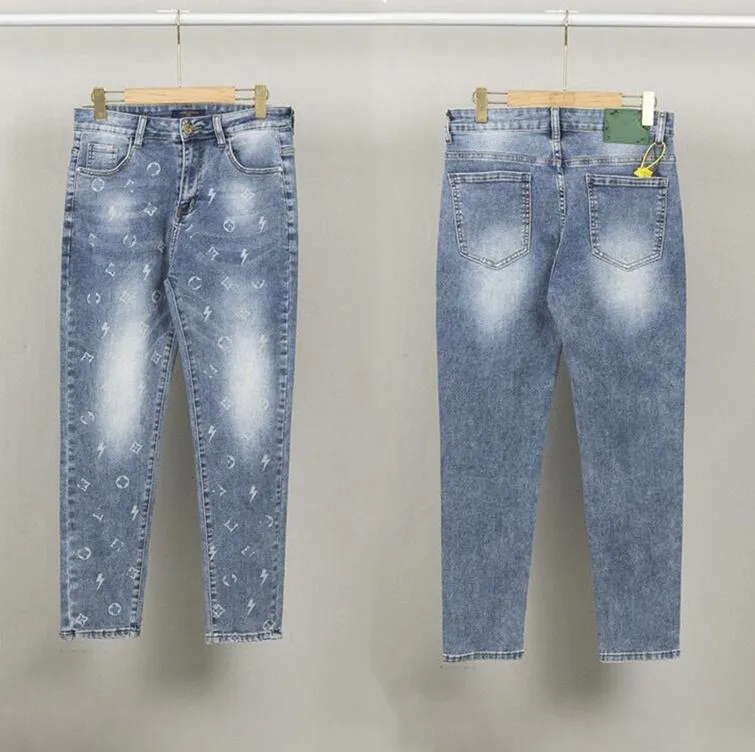 NEW Men's Jeans High Street Fashion Brand Men Designer Jeans Ripped ...