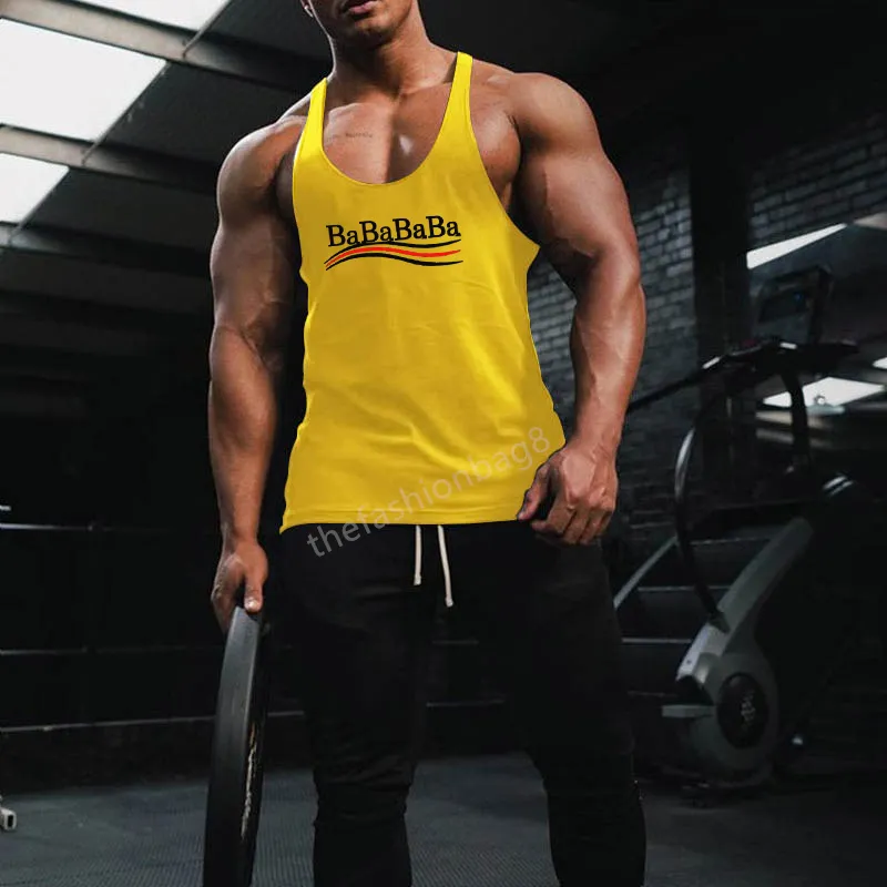 Mens Designer Bodybuilding Racerback Tank Top Diy Camisole Top For