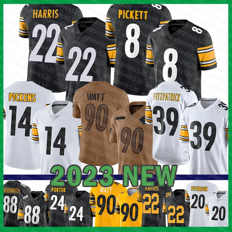 22 Najee Harris Football Jersey Pittsburghs Steeleres Minkah ...