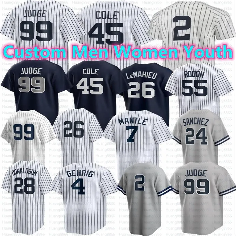 Official Pinstripe Baseball Uniforms Featuring Aaron Judge, Juan Soto ...