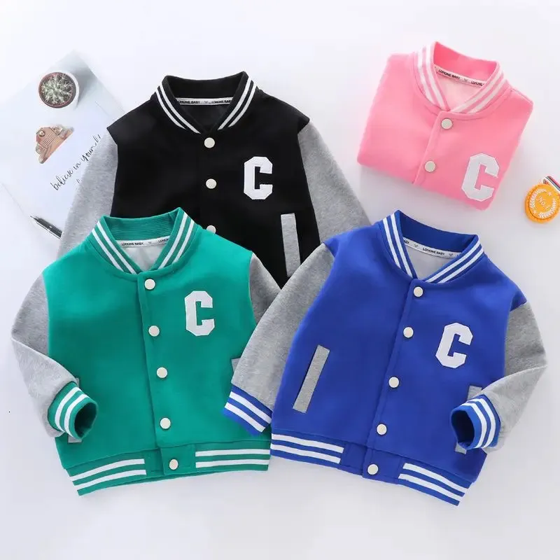 DHgate.com:Spring Cotton Baseball Jacket Kids Windbreaker Outerwear ...