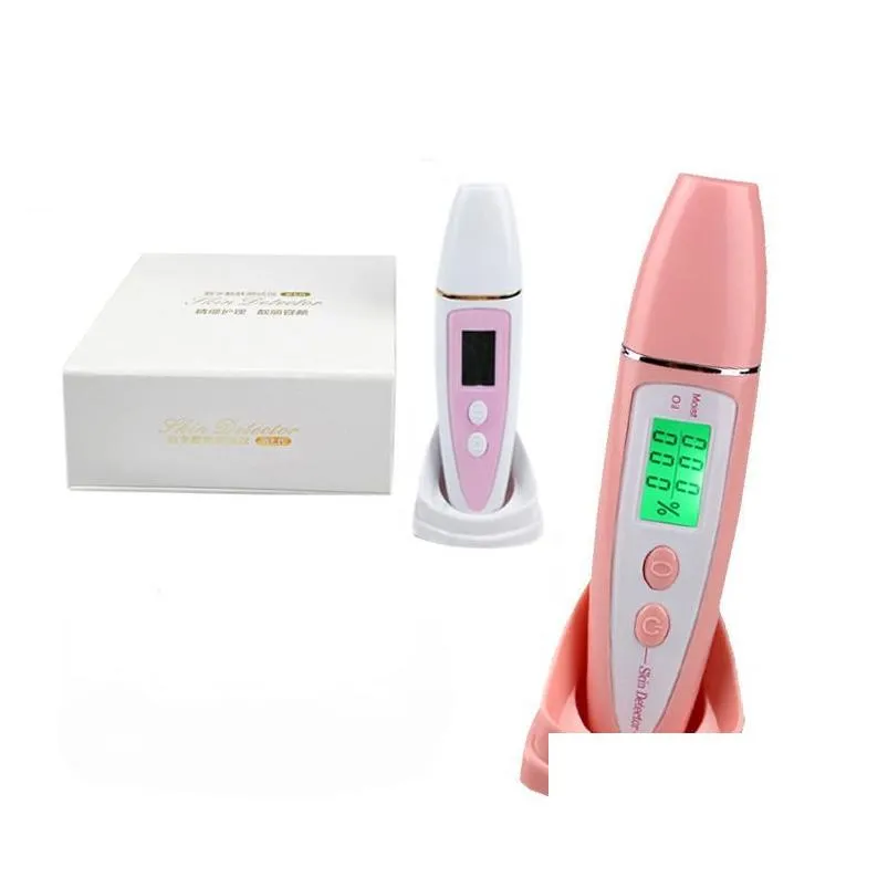 DHgate.com:Pink LCD Facial Skin Moisture Oil Analyzer Testing Tester ...