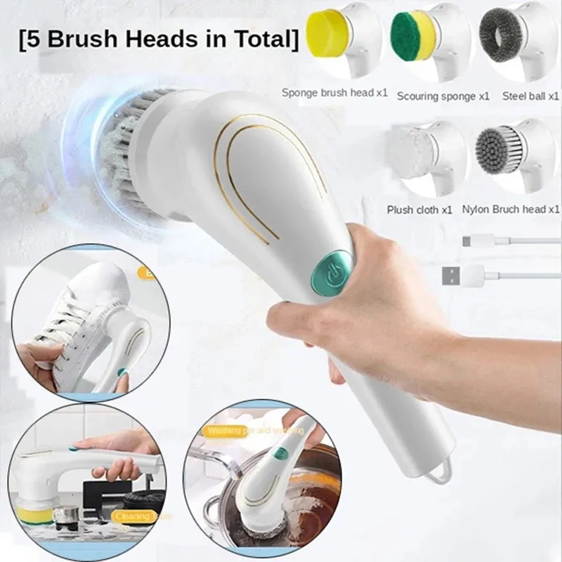 Cleaning Brushes 5 In 1 Multifunction Electric... From Xianstore09, $16 ...