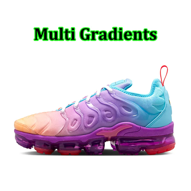 Mens Designer Running Shoes: Triple Black & White With Multi Gradients ...