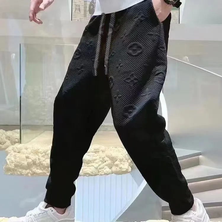 Designer Jogging Pants Mens Letter Printed Cotton Jogger Trousers Male ...